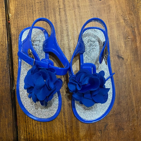Stepping Stones | Shoes | Blue Flower Sandals | Poshmark